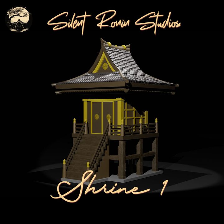 3D Printable Japanese Shrine #1 by Silent Ronin Studios